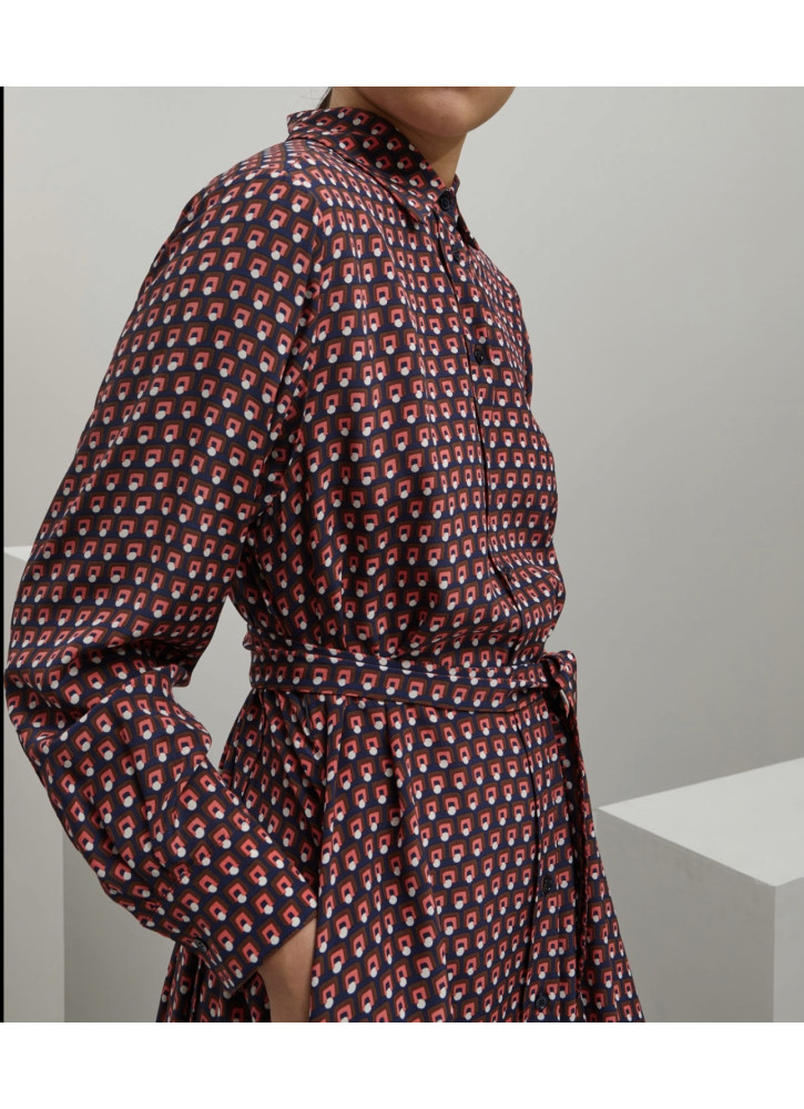 Max Mara luźna jewabna sukienka koszulowa